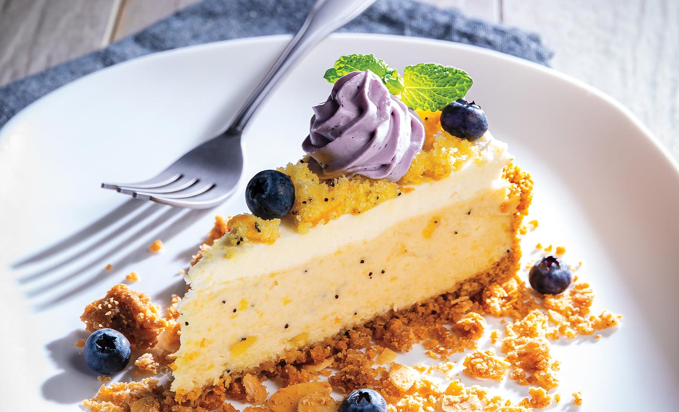 Lemon Poppy Seed Bread Cheesecake with Brown Butter-Almond Streusel ...