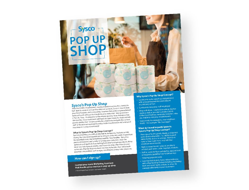 What is Sysco Pop Up Shop? | Sysco Foodie